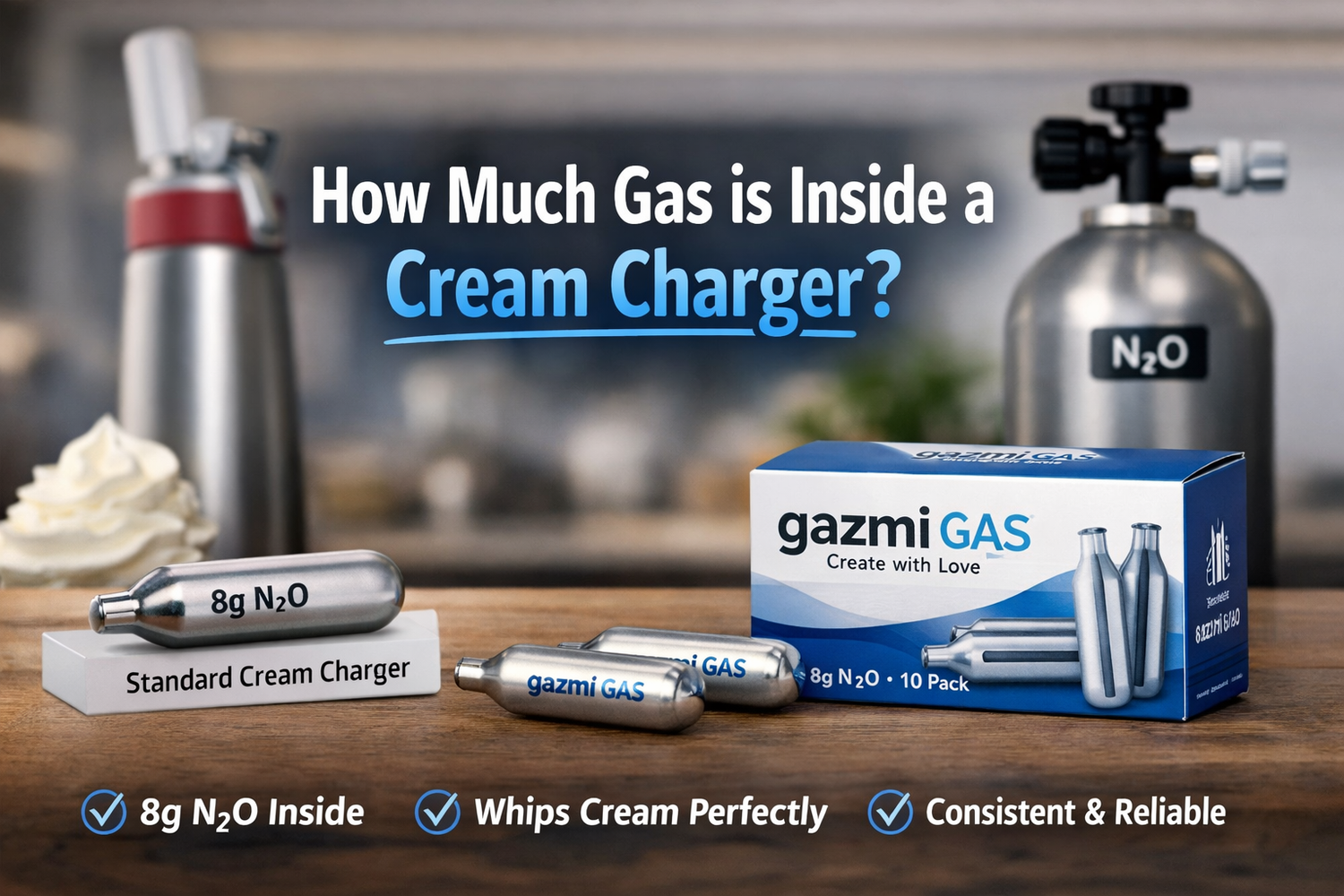 How Much Gas Is Inside a Standard Cream Charger? (8g Explained) – Gazmi